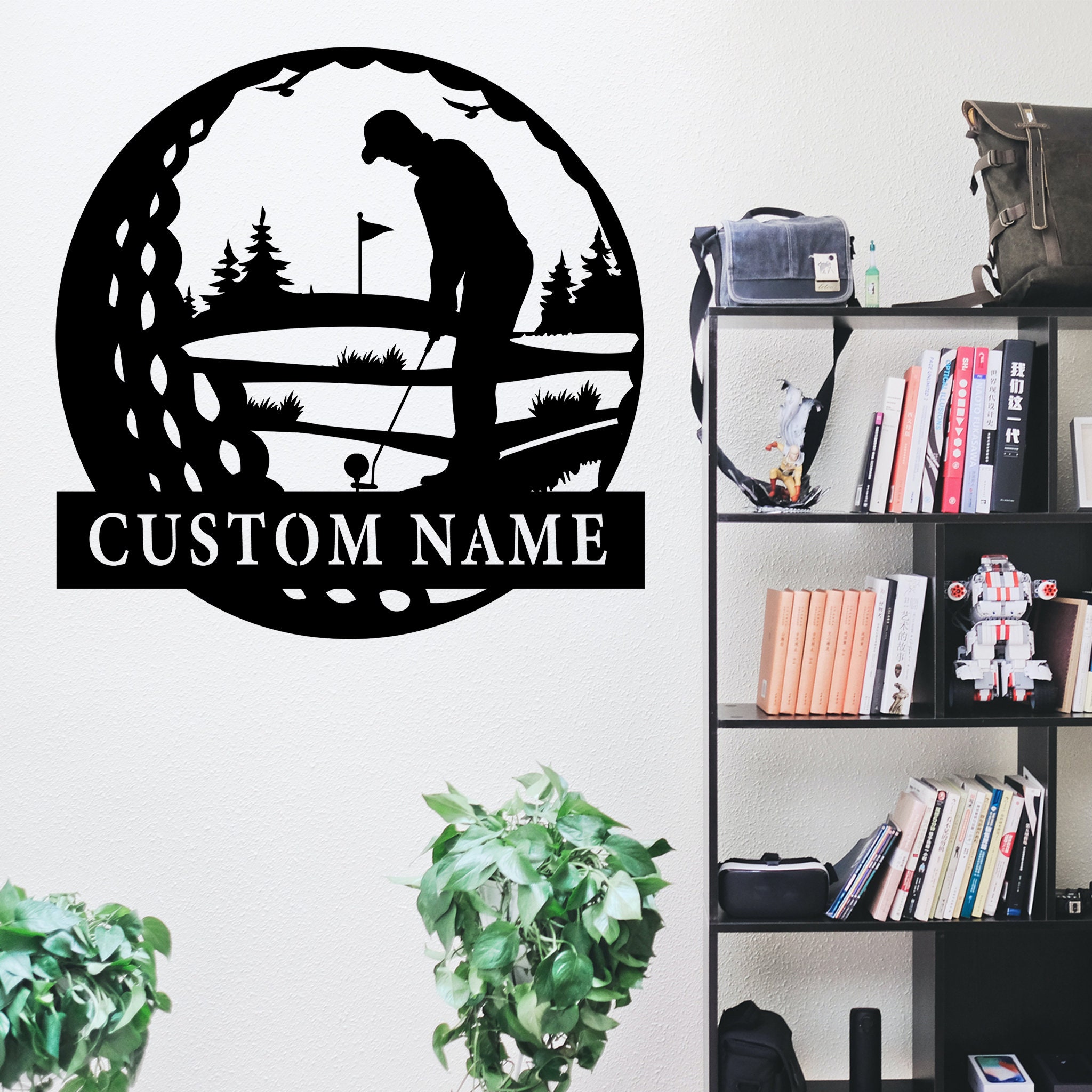 Custom Golf Metal Wall Sign-personalized Golf Metal Wall Art-golf Metal ...