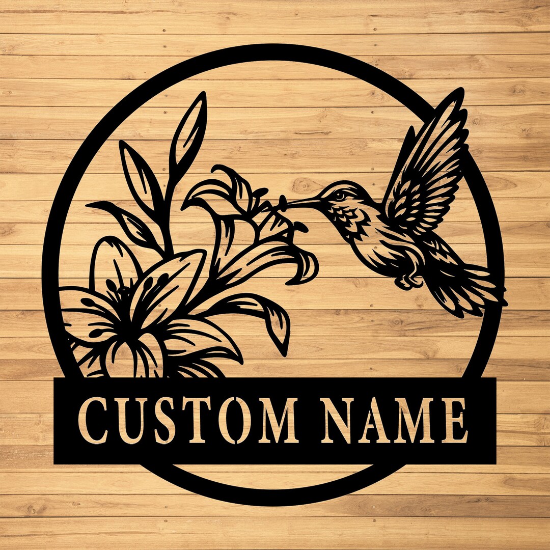Custom Hummingbird Metal Wall Signs-personalized Hummingbird Metal Wall ...