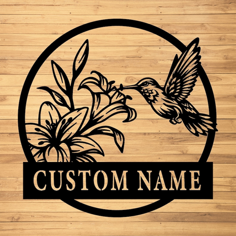 Custom Hummingbird Metal Wall Signs-personalized Hummingbird Metal Wall ...