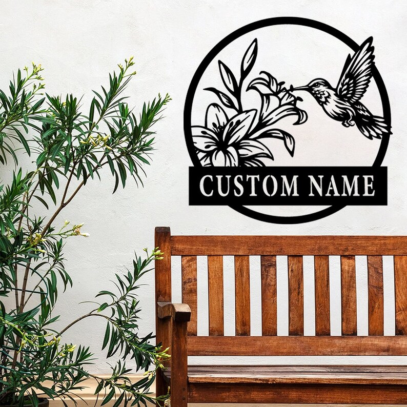 Custom Hummingbird Metal Wall Signs-personalized Hummingbird Metal Wall ...