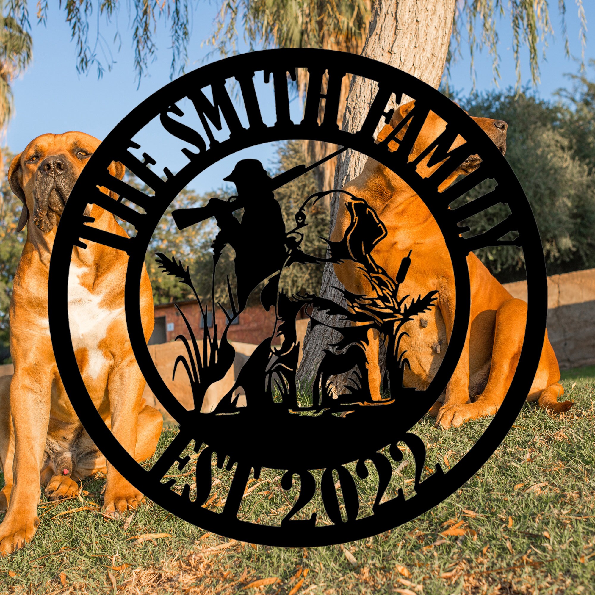 Handmade Custom Hunter Metal Wall Sign With Led - Etsy