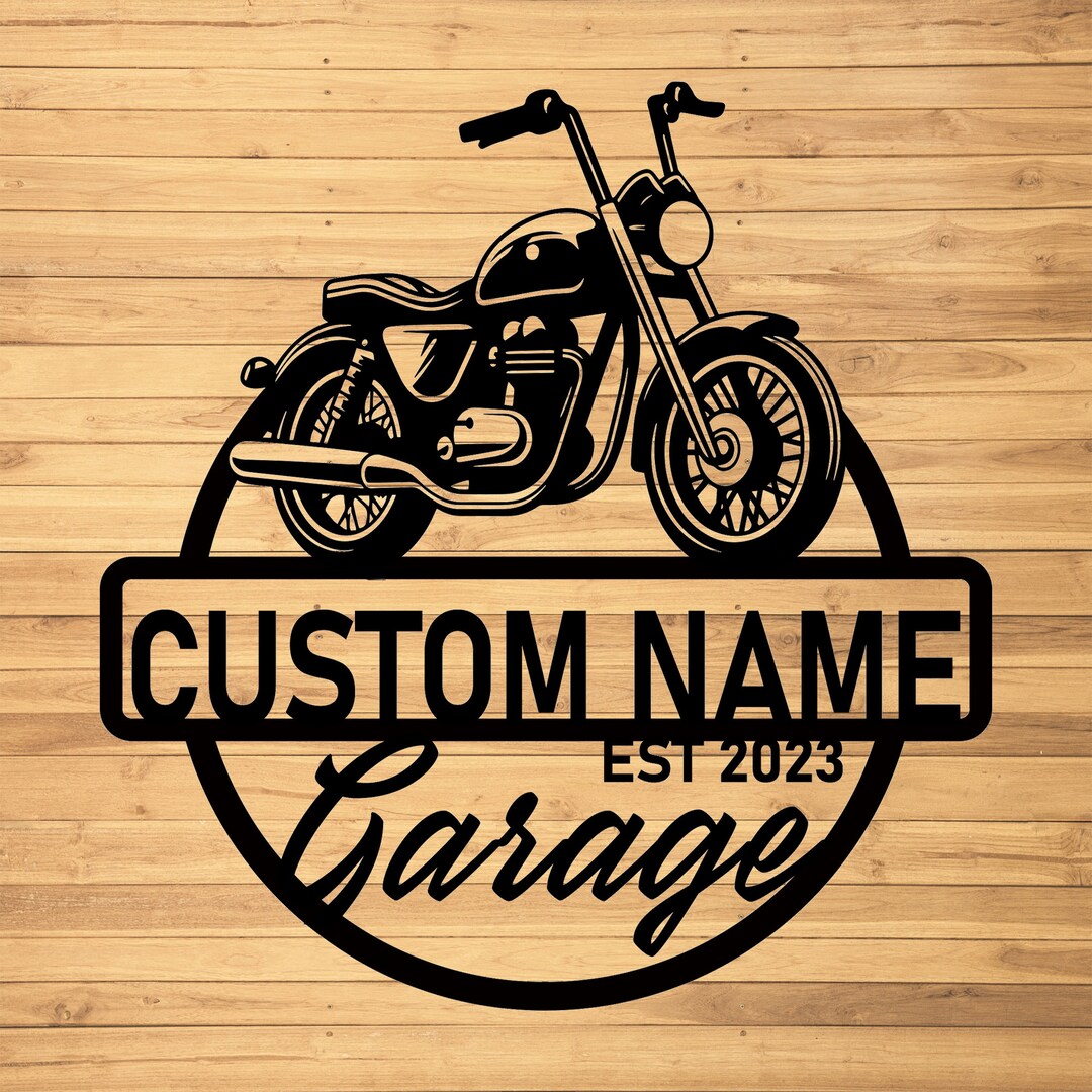 Custom Garage Metal Wall Sign-personalized Garage Metal Wall Art-garage ...