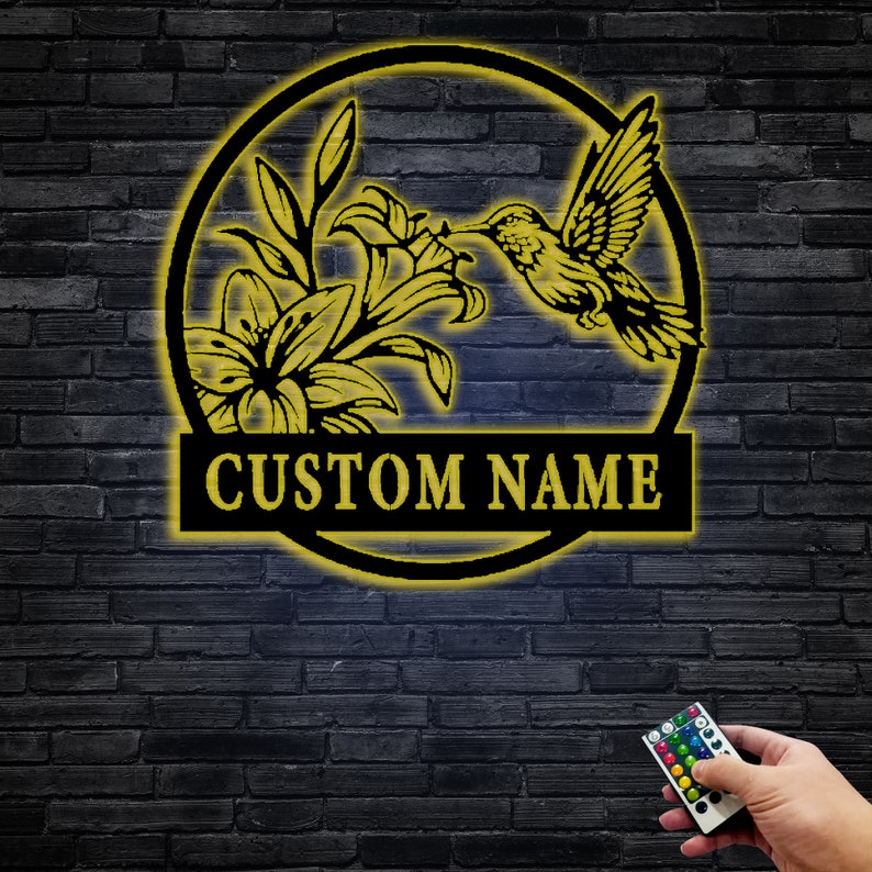 Custom Hummingbird Metal Wall Signs-personalized Hummingbird Metal Wall ...