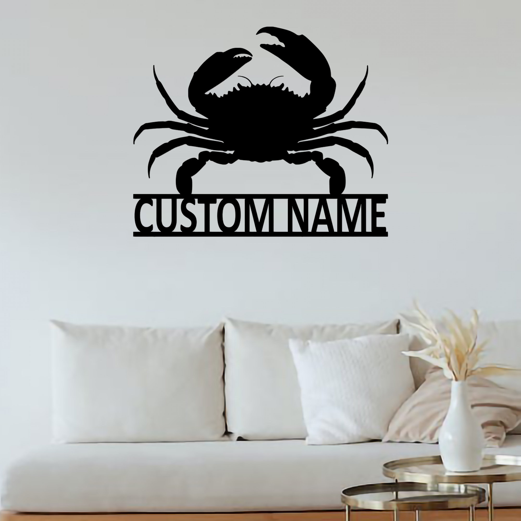 Custom Crab Metal Wall Signs-personalized Crab Metal Wall - Etsy
