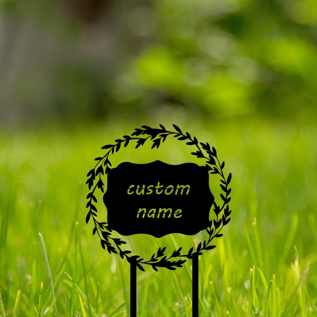 Custom Garden Metal Signs-metal Garden Stake Signs-personalized Garden ...