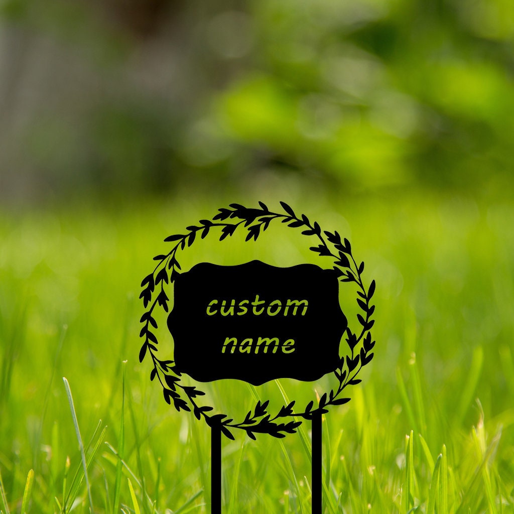 Custom Garden Metal Signs-metal Garden Stake Signs-personalized Garden ...