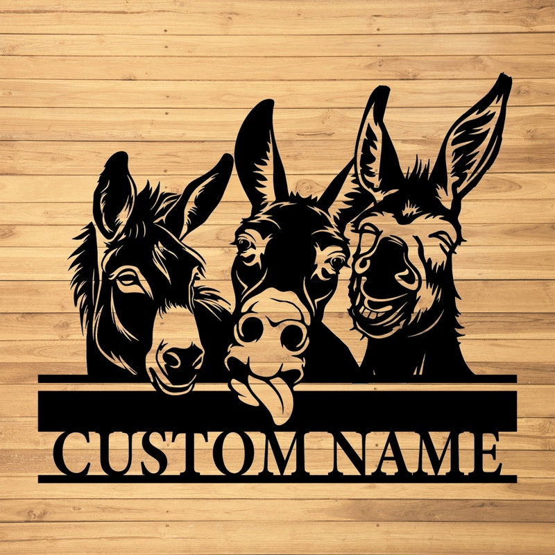 Donkeys Custom Sign - Etsy