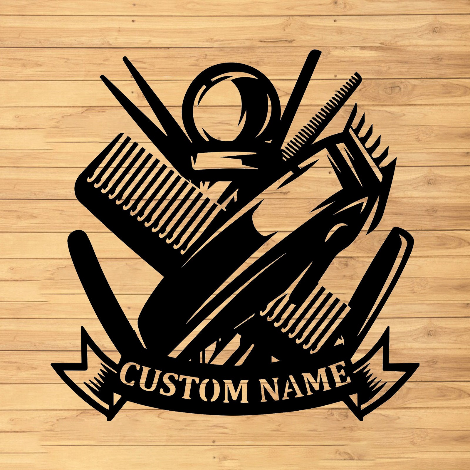 Custom Barber Shop Metal Wall Signs-barbershop Shop Metal Decor ...