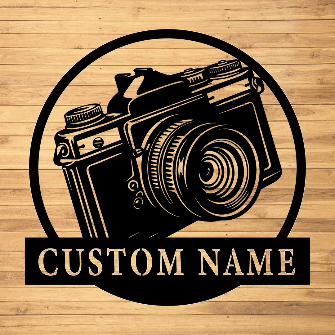 Custom Camera Metal Wall Art-camera Metal Sign-camera Wall Decor-custom ...
