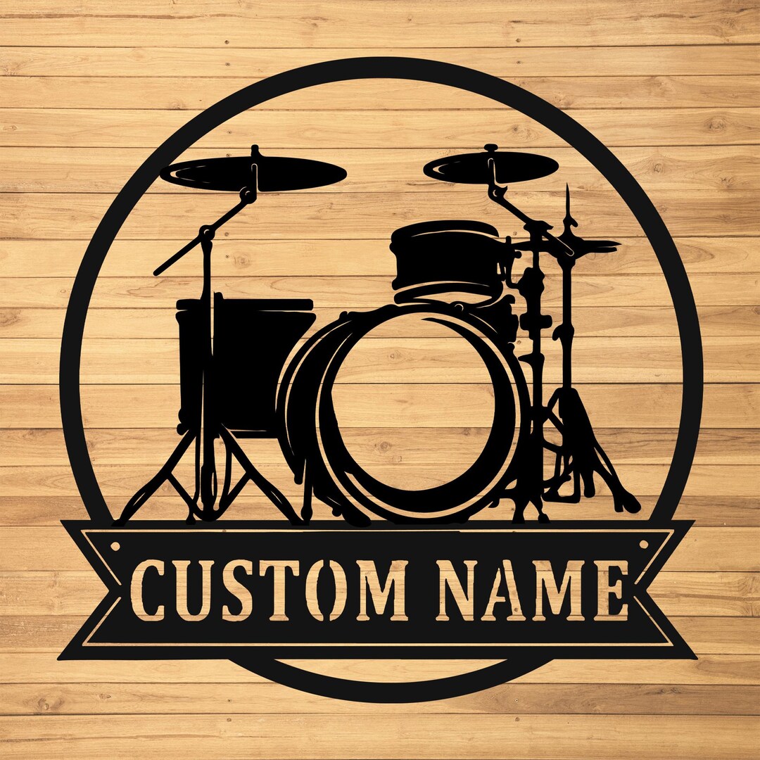 Custom Drummer Metal Wall Sign-personalized Drummer Metal Wall Art ...