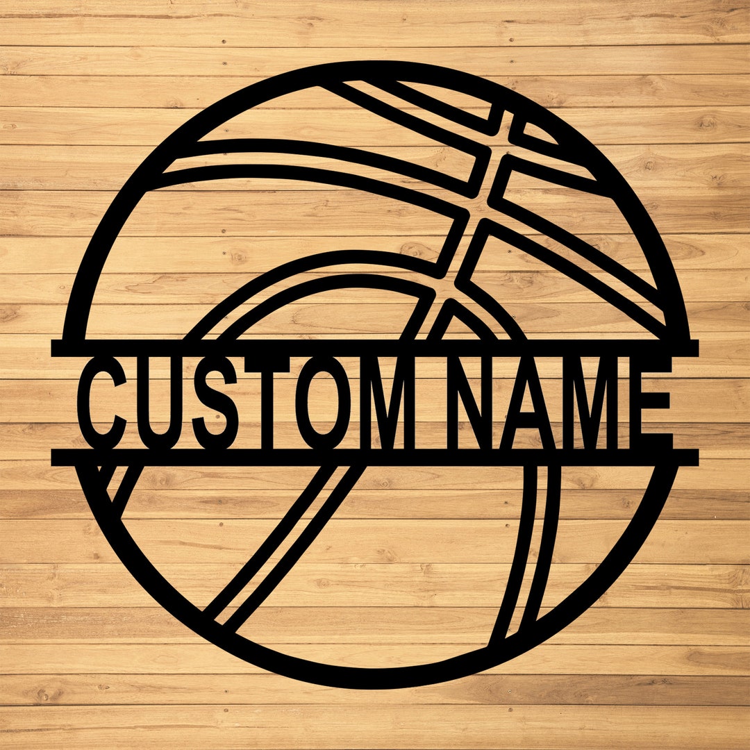 Custom Basketball Metal Wall Sign-personalized Basketball Metal Wall ...