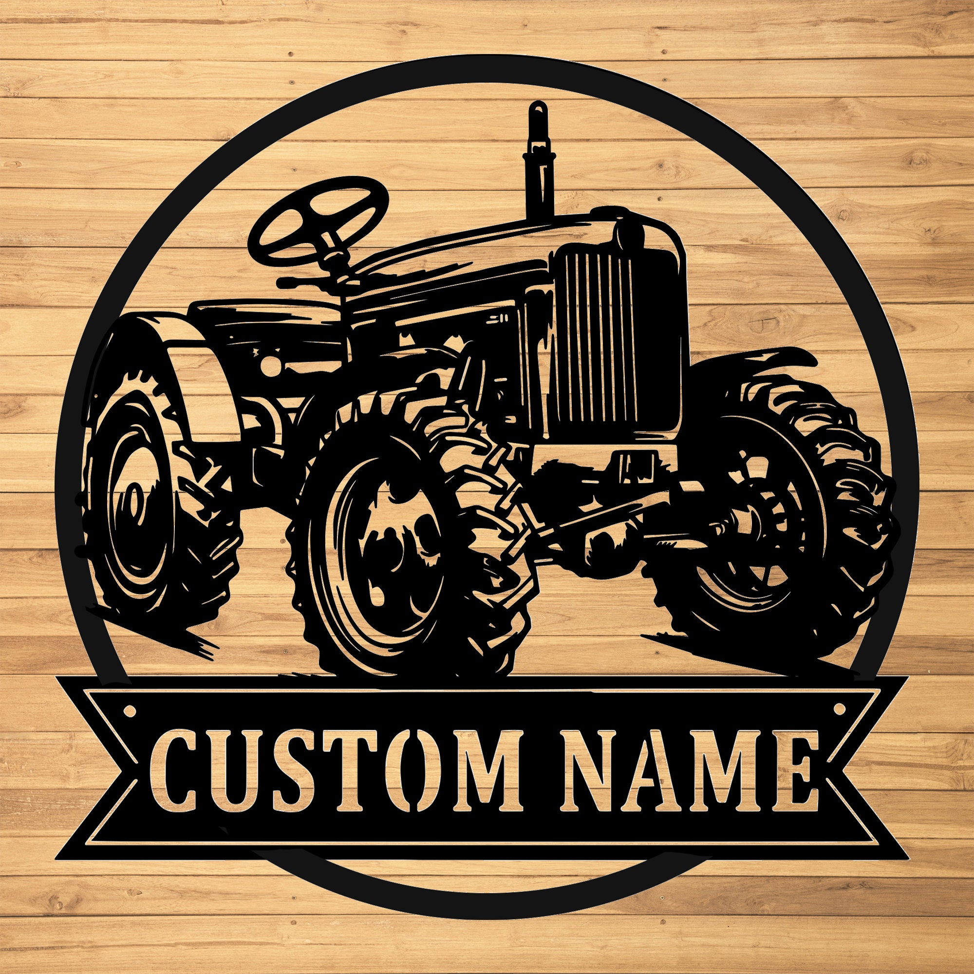 Custom Tractor Metal Wall Signs-personalized Tractor Metal Wall Art ...
