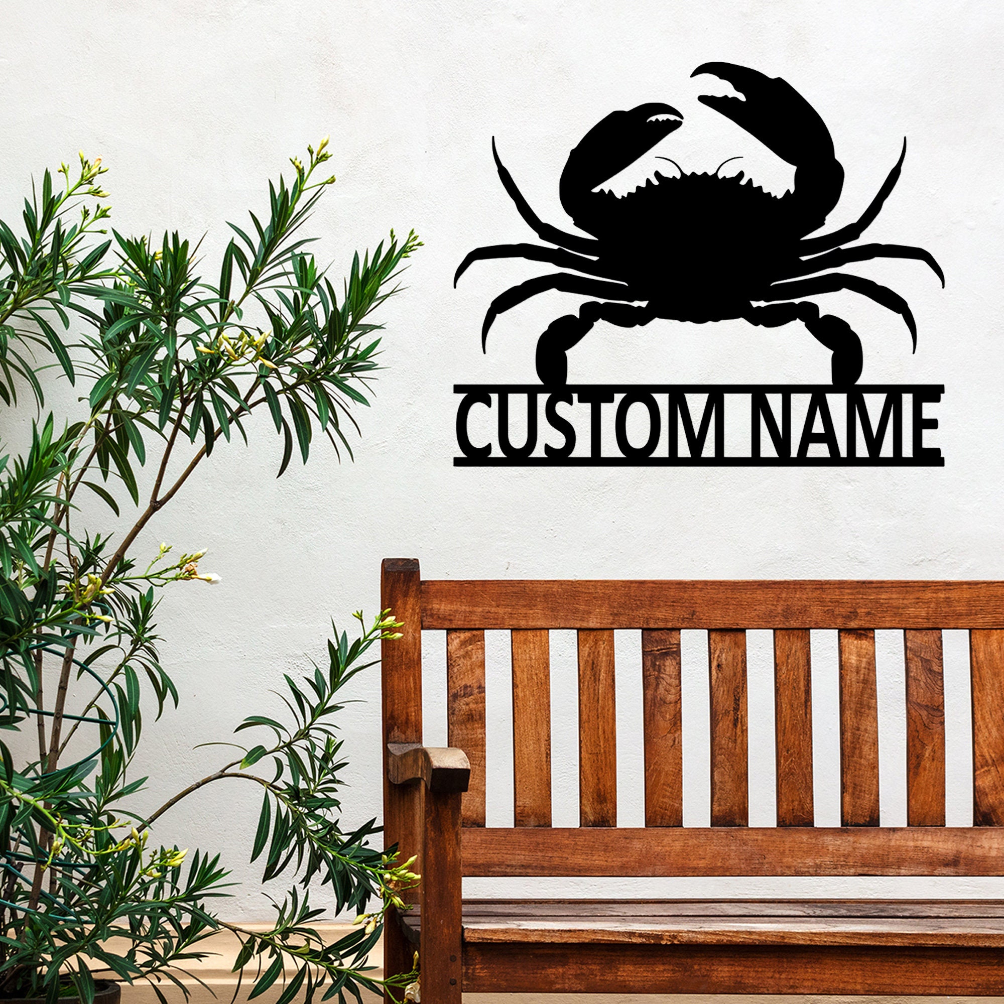 Custom Crab Metal Wall Signs-personalized Crab Metal Wall - Etsy