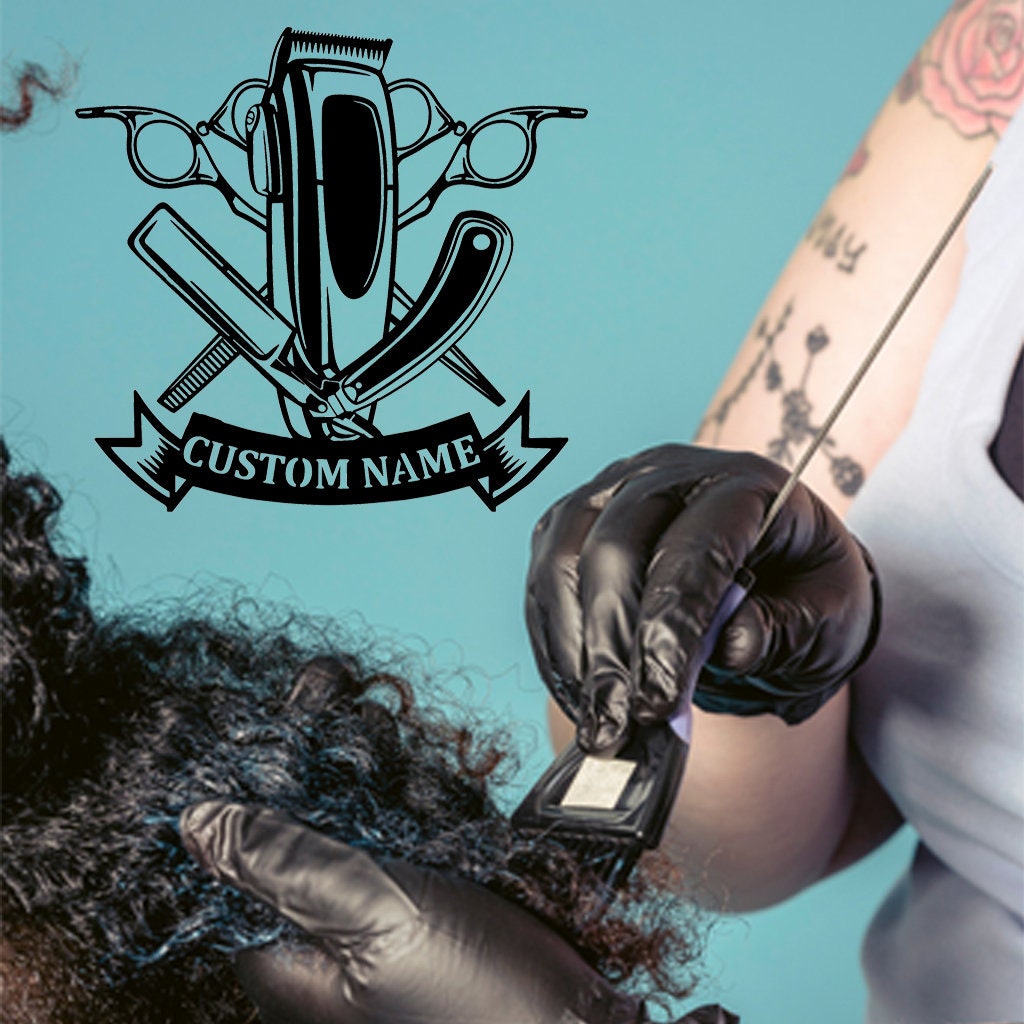 Custom Barber Shop Metal Wall Signs-barbershop Shop Metal Decor ...