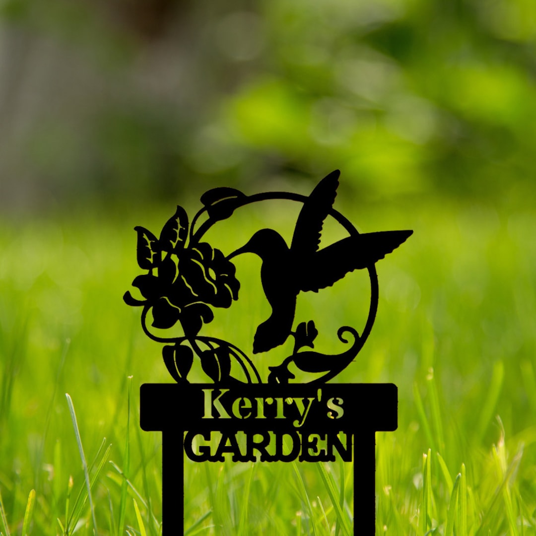 Custom Garden Metal Signs-metal Garden Stake Signs-personalized Garden ...