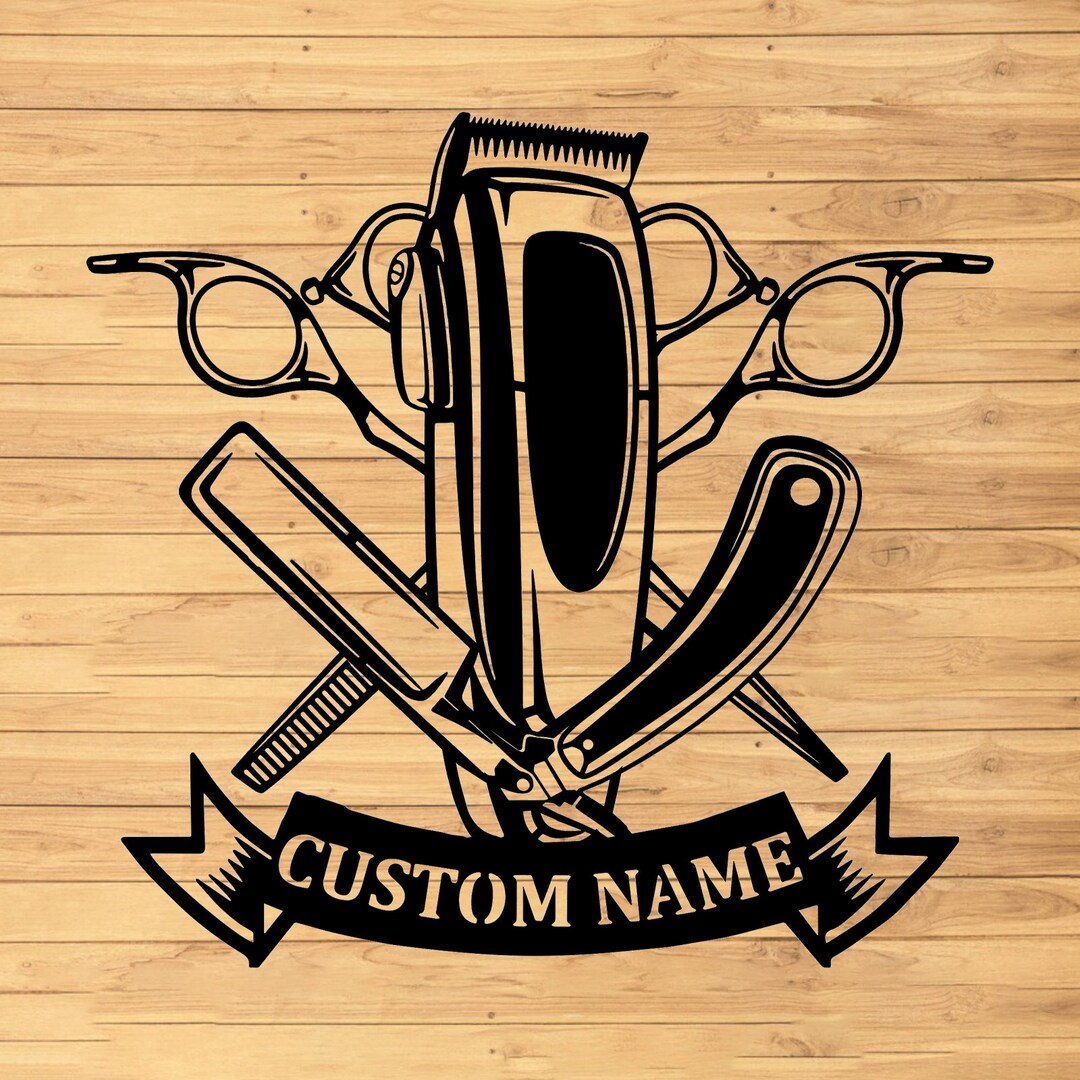 Custom Barber Shop Metal Wall Signs-barbershop Shop Metal Decor ...