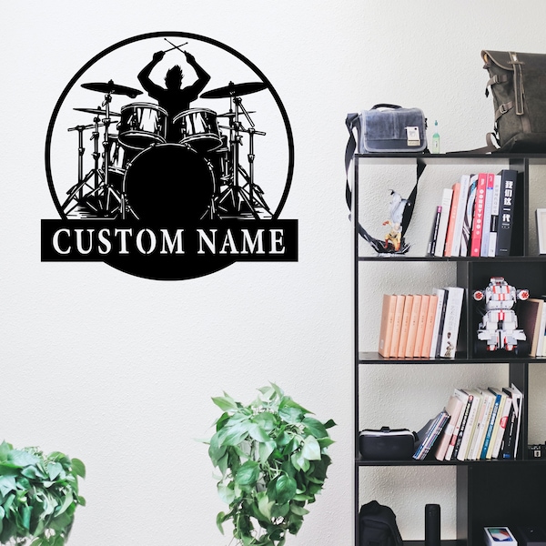 Metal Drummer Sign - Etsy
