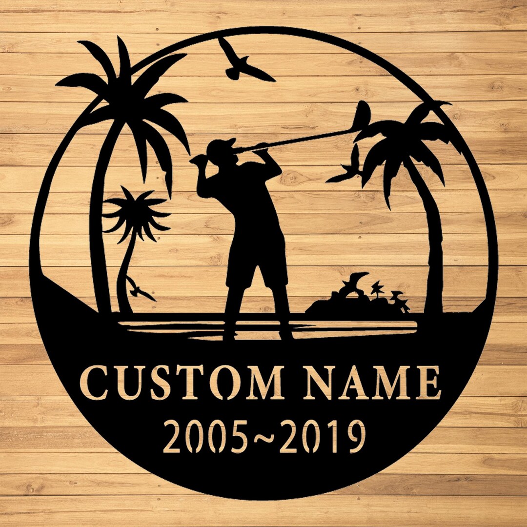 Custom Golf Metal Wall Sign,personalized Golf Metal Wall Art,golf Metal ...
