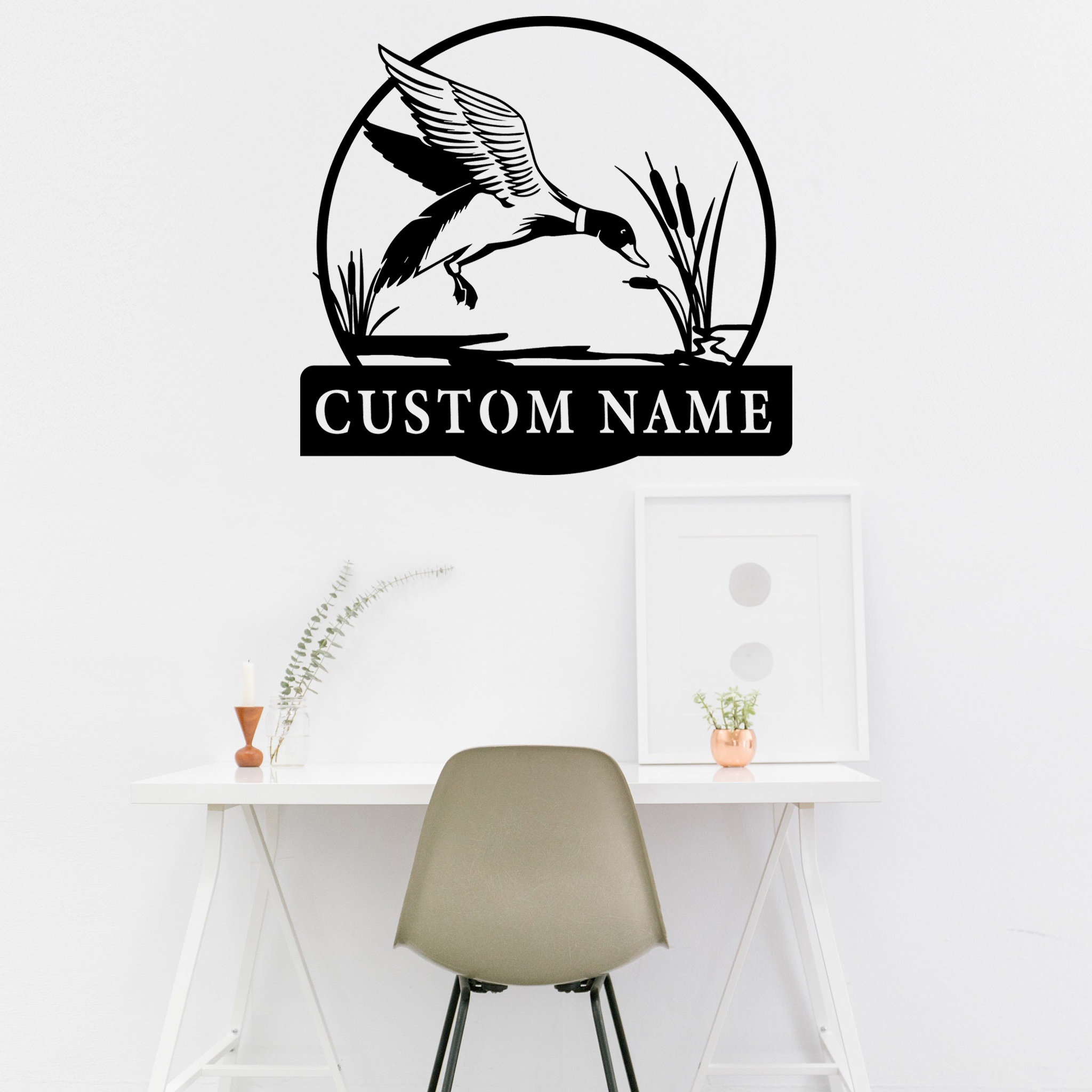 Custom Duck Metal Wall Sign-personalized Duck Metal Wall - Etsy
