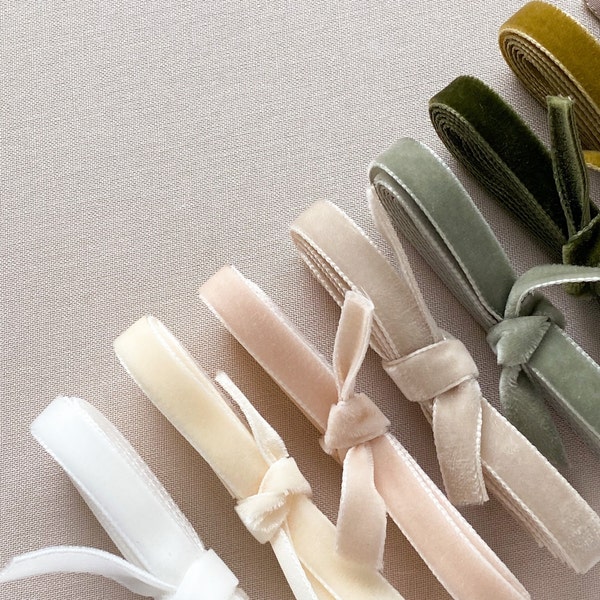 Blue Velvet Ribbon - Etsy