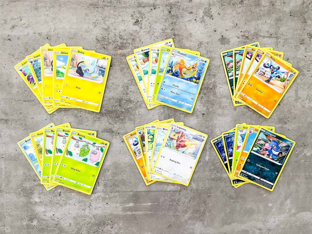 10 Random Pokémon Cards 400-499 1 Energy & 1 Trainer Card - Etsy