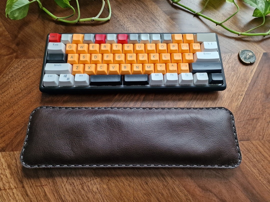 Vintage Keyboard Palmrest Made of Genuine Leather Keyboard Cushion ...
