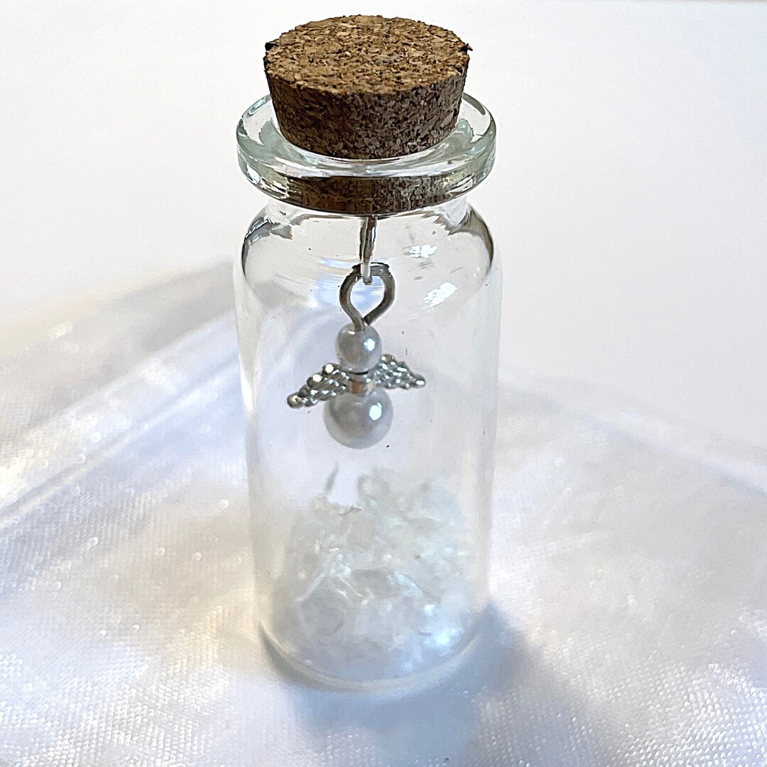 Guardian Angel, Mini Angel Charm in a Bottle, Memorial Gift ...