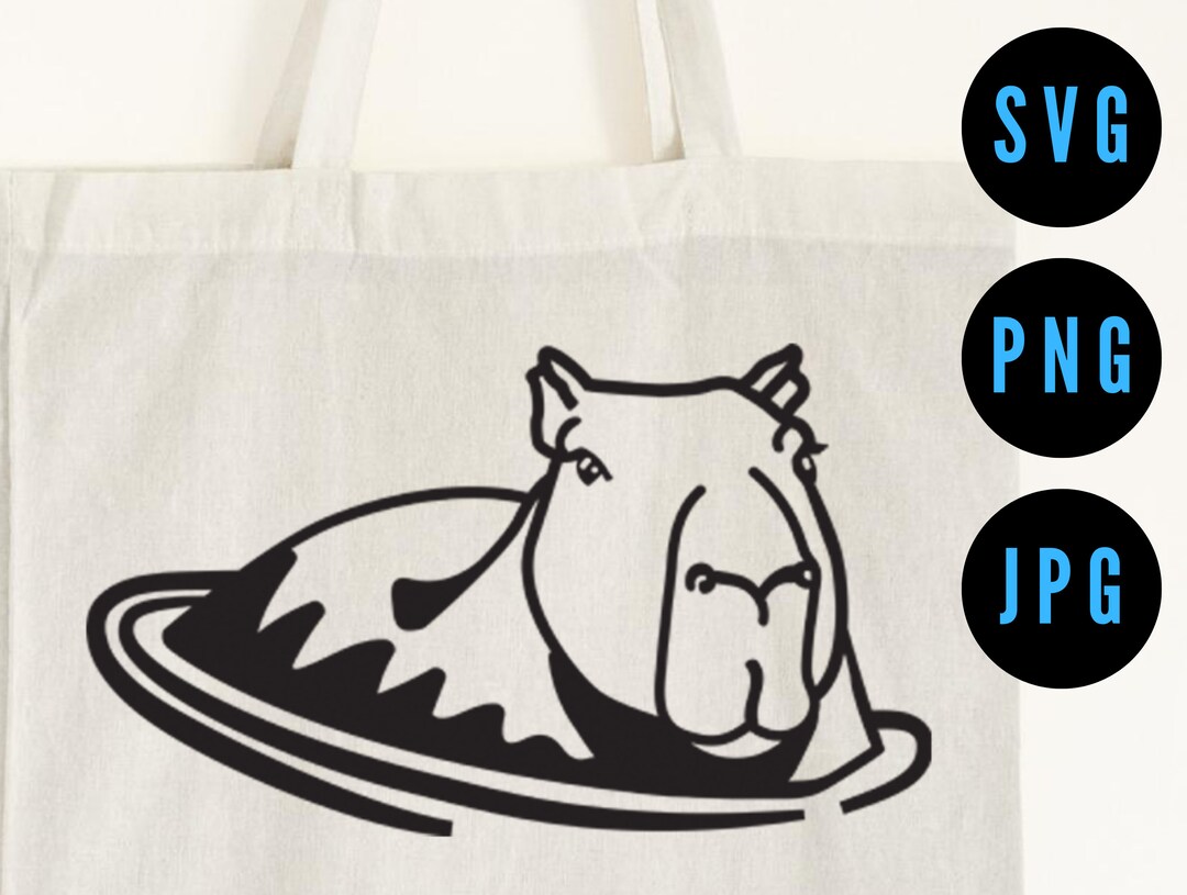 Capybara SVG PNG // Capybara for Cricut, Swimming Capybara, Capybara ...