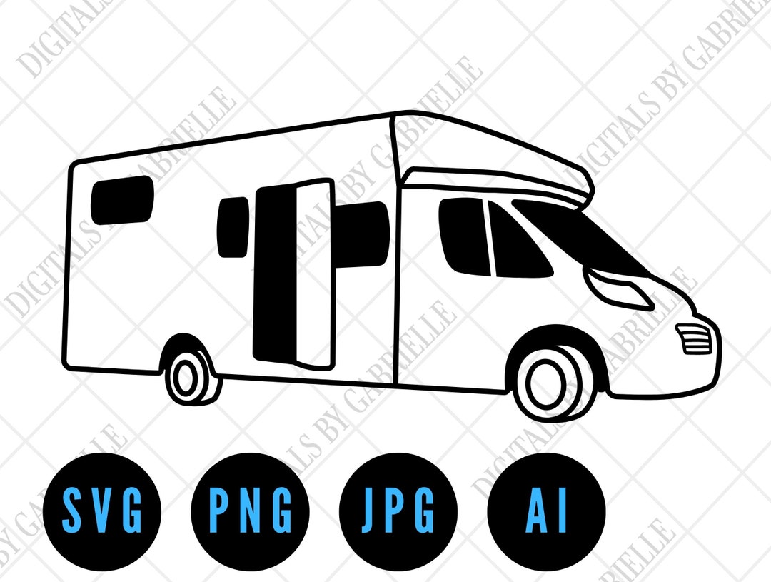 RV camper SVG png // RV svg Camper svg happy campers svg - Etsy México