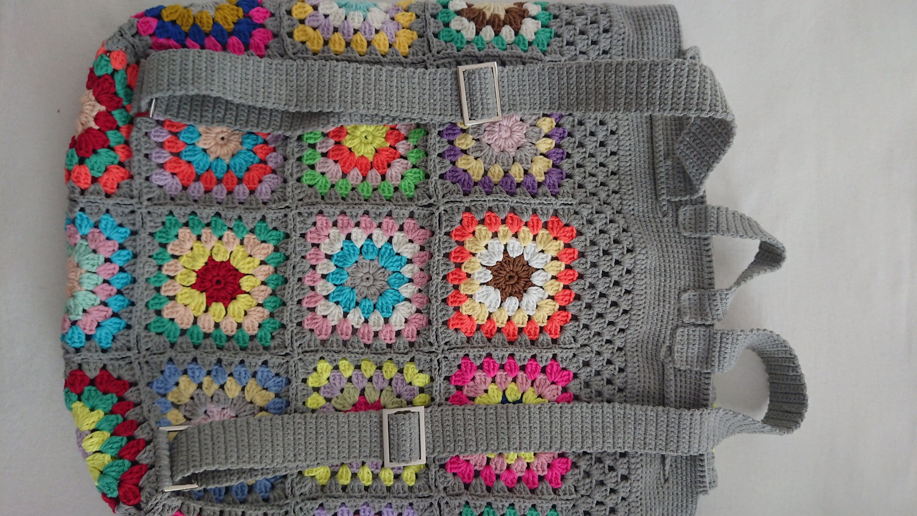 Granny Square Backpack, Granny Square Boho Backpack, Retro Bag, Hippie ...
