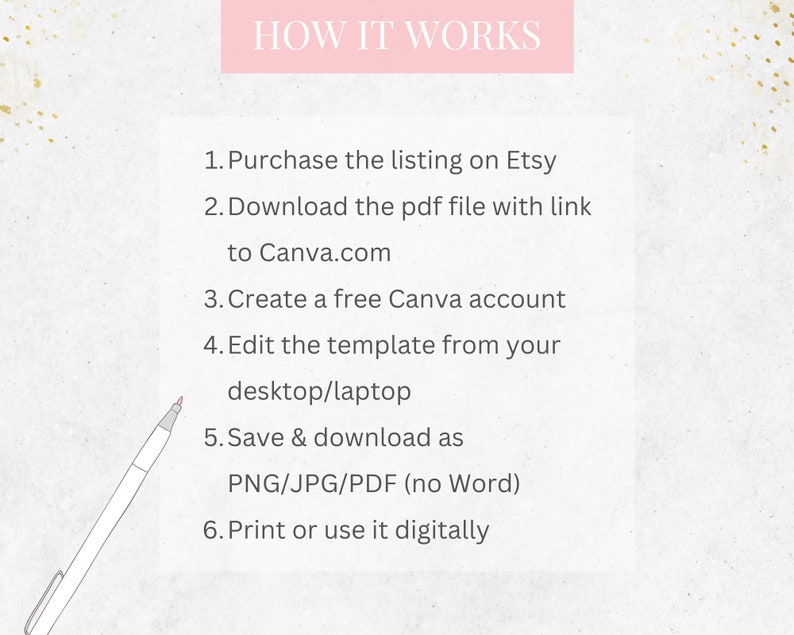 Editable Order Form Template, Printable Order Form, Small Business ...