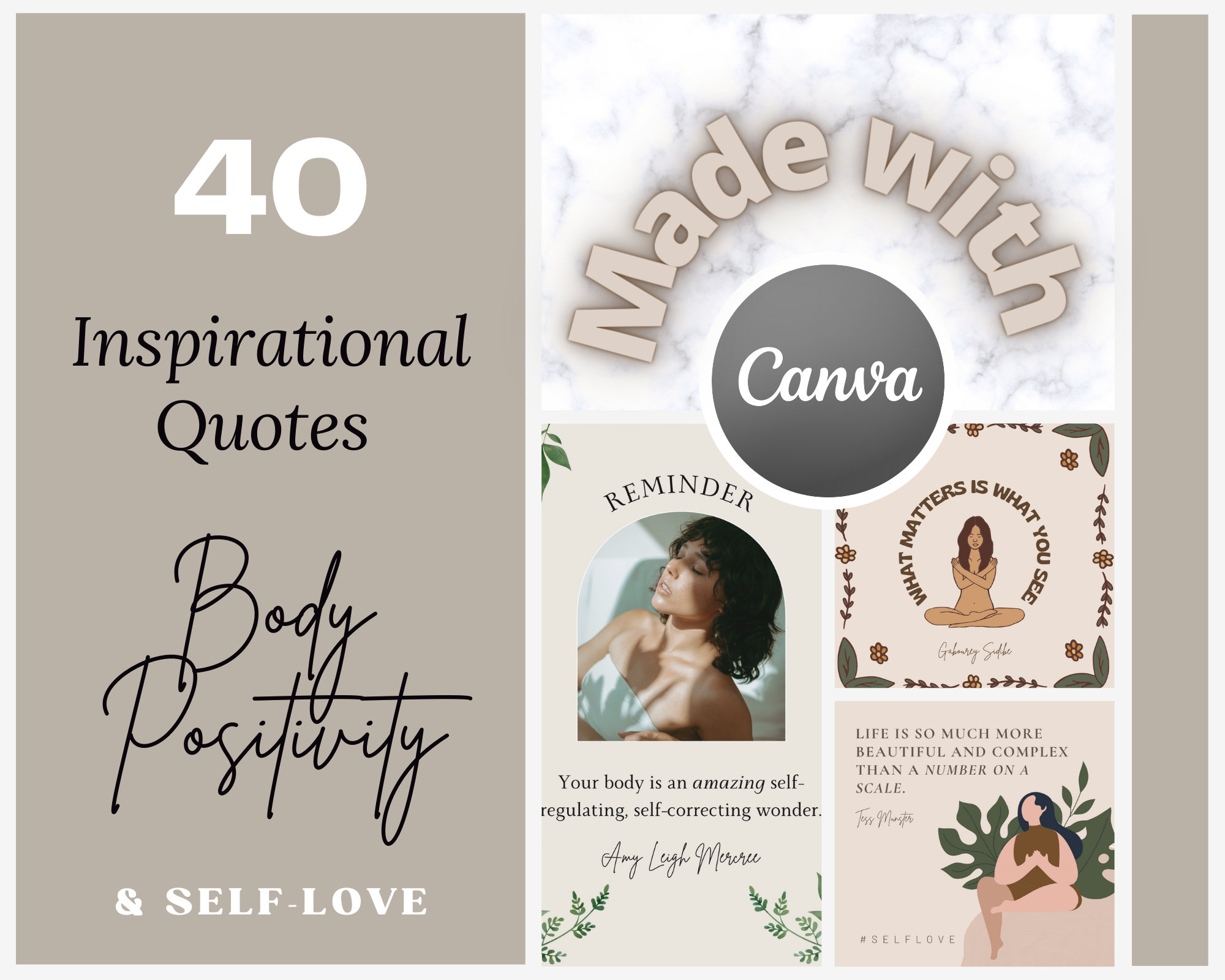 Body Positivity Instagram Post Templates Self Love Quotes - Etsy UK