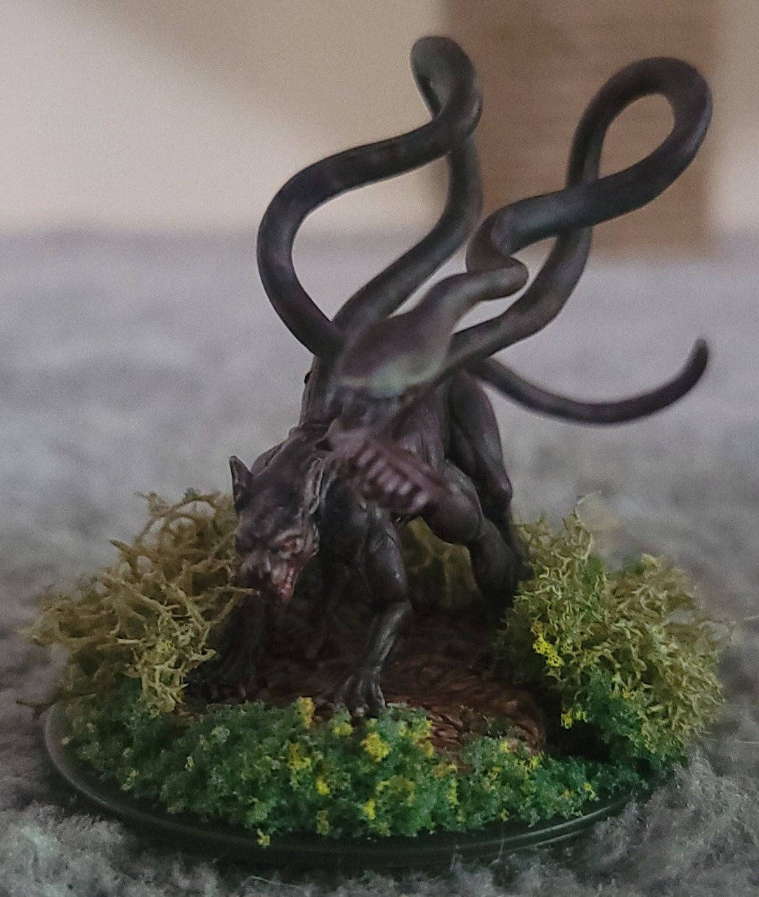 Hand Painted Displacer Beast Miniature - Tabletop RPG, Dungeons and ...