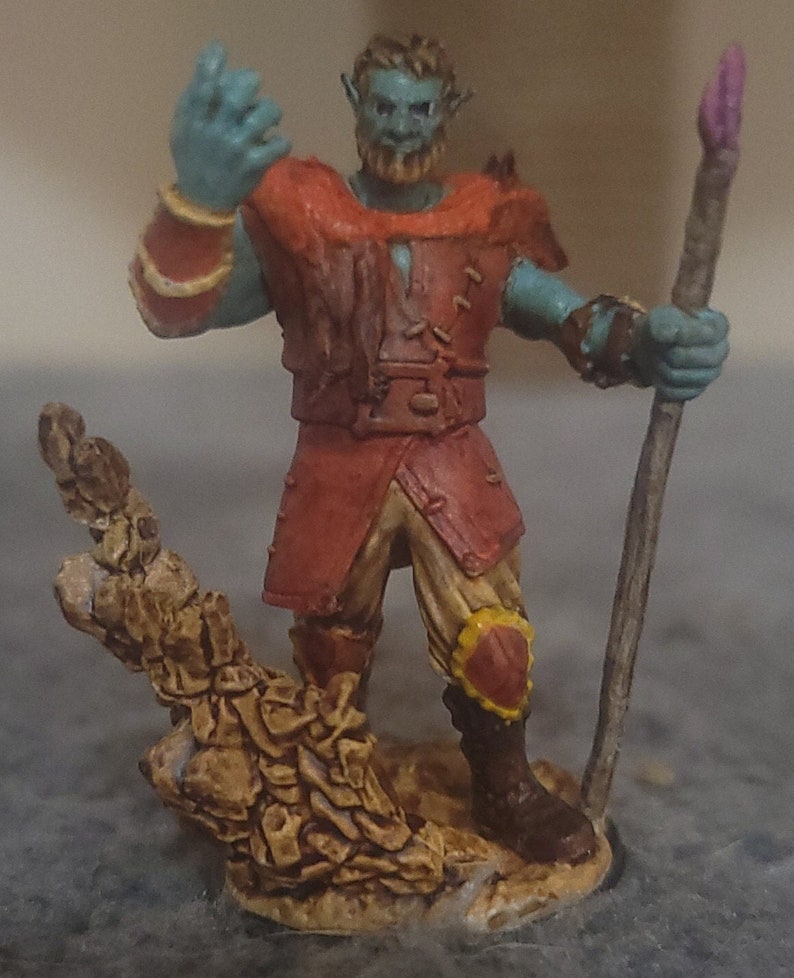 Hand Painted Firbolg Druid Miniature - Tabletop RPG, Dungeons and ...