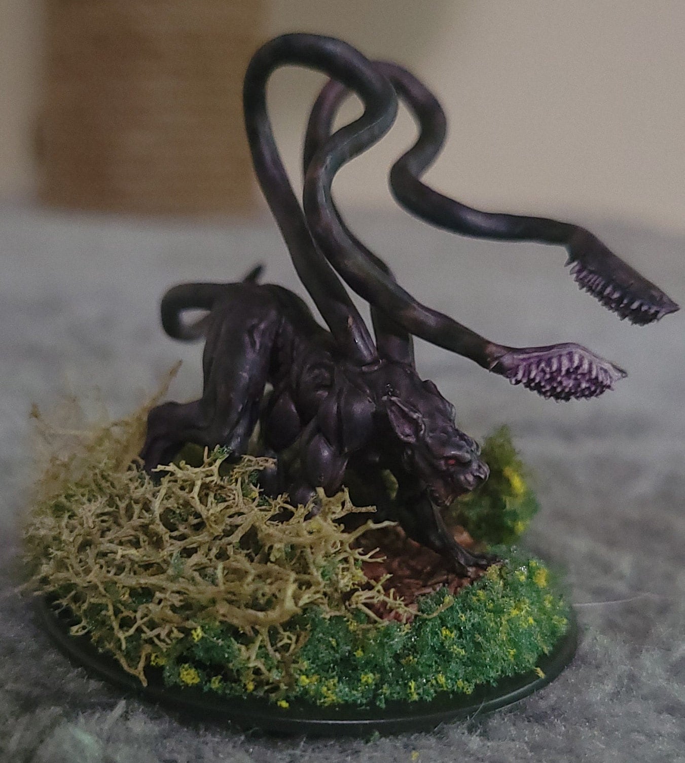 Hand Painted Displacer Beast Miniature - Tabletop RPG, Dungeons and ...