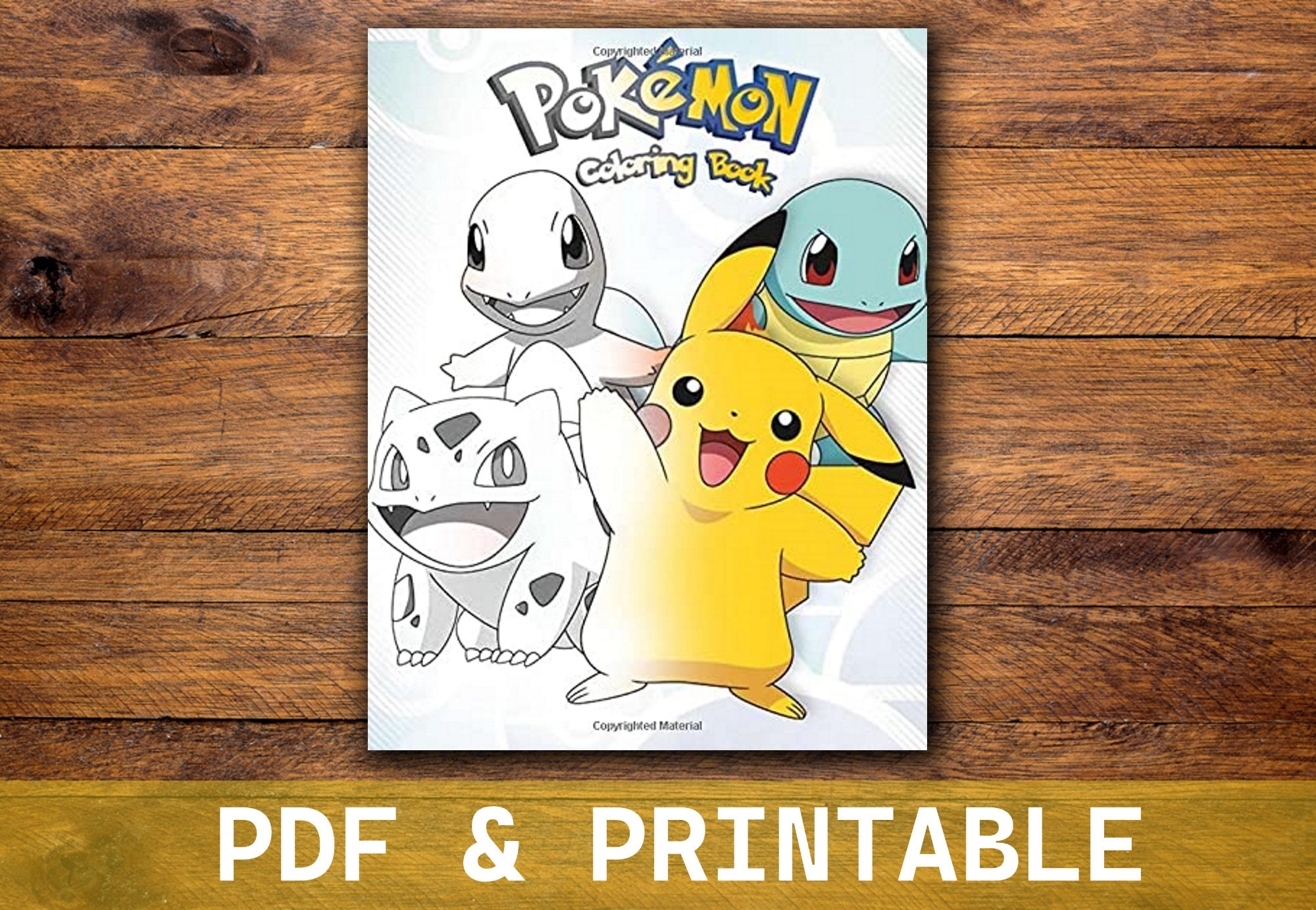 Pokemon Digital Coloring Book | 151 Pokemon | Kids Coloring Book - Etsy