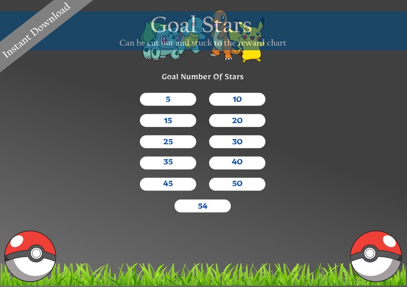 Pokemon Reward Chart, Pokemon Behaviour Manners Chart, Childrens ...