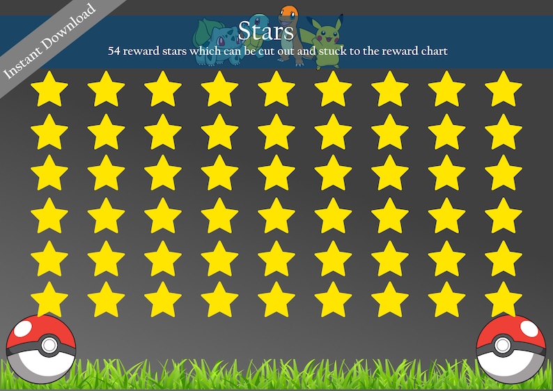 Pokemon Reward Chart, Pokemon Behaviour Manners Chart, Childrens ...