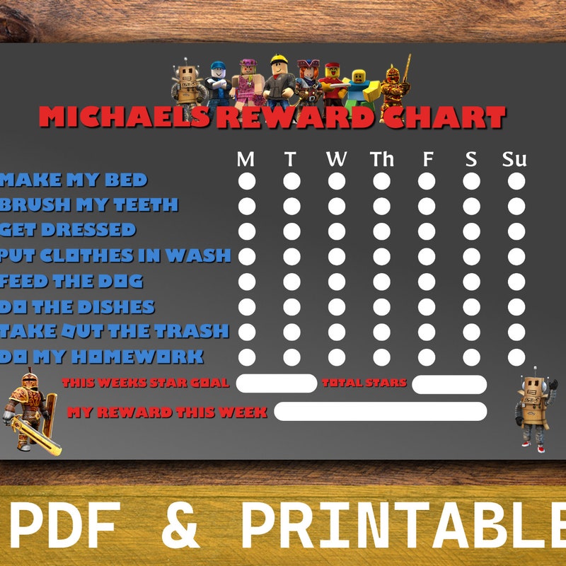 Reward Chart for Kids - Etsy