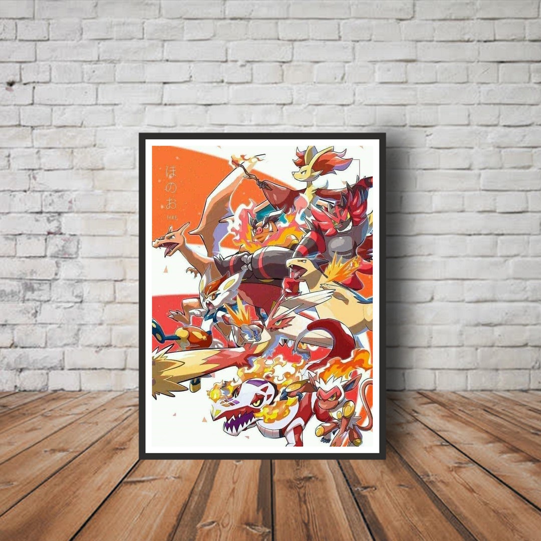 Pokemon Posters PDF | Fire | Kids | Printable Instant Download | Best ...