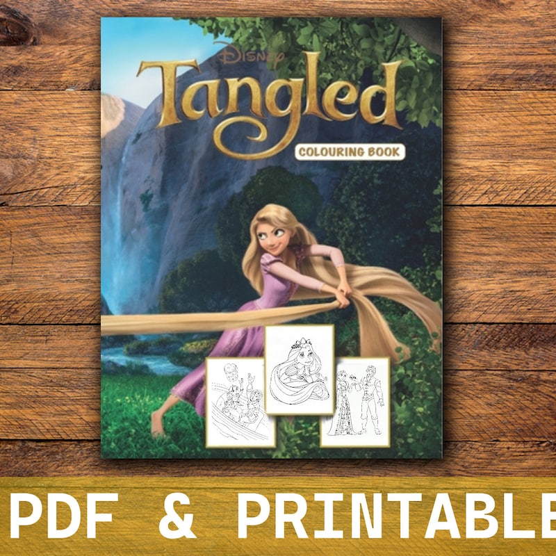 Rapunzel Coloring Book - Etsy