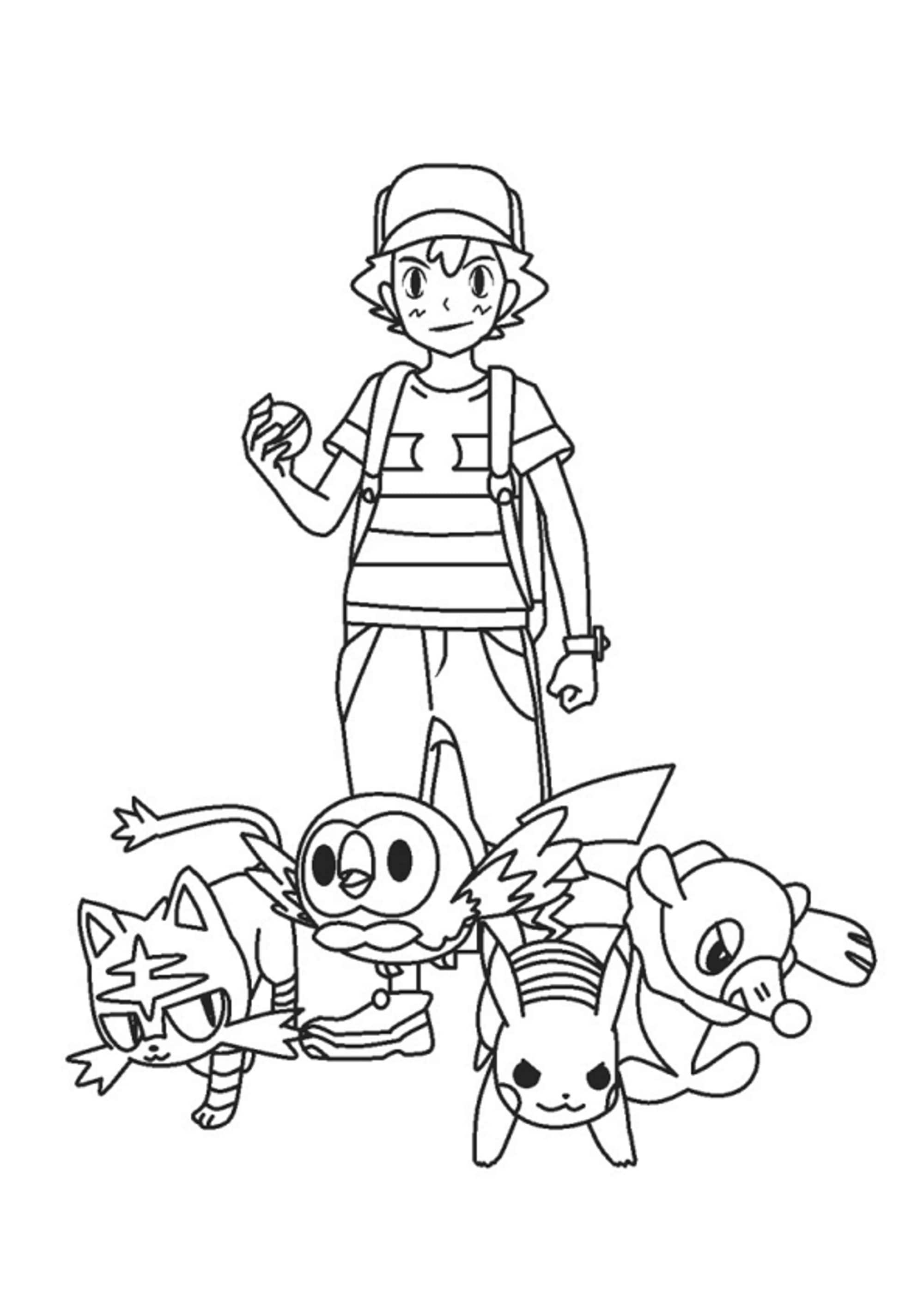 Pokemon Digital Coloring Book 42 Pages Kids Coloring Book - Etsy