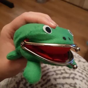 Frog Wallet Coin Purse Manga Flannel Wallet Cute Purse Coin Holder ...