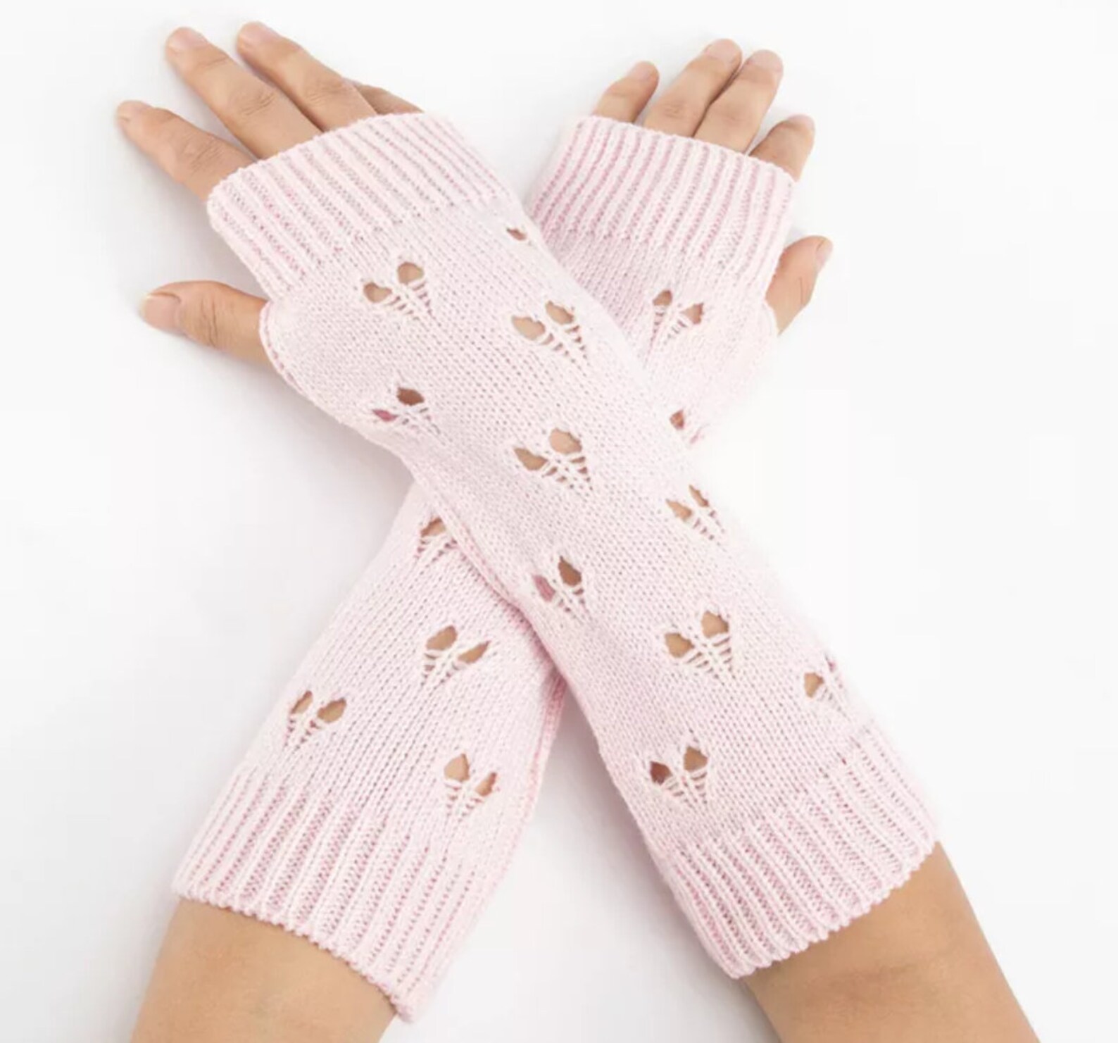 Stylish Arm Warmers Hand Warmers Fingerless Gloves Knitted - Etsy