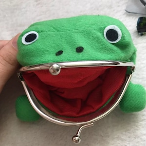 Frog Wallet Coin Purse Manga Flannel Wallet Cute Purse Coin Holder ...