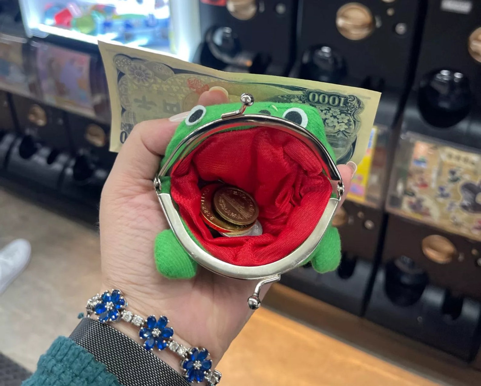 Frog Wallet Coin Purse Manga Flannel Wallet Cute Purse Coin Holder ...