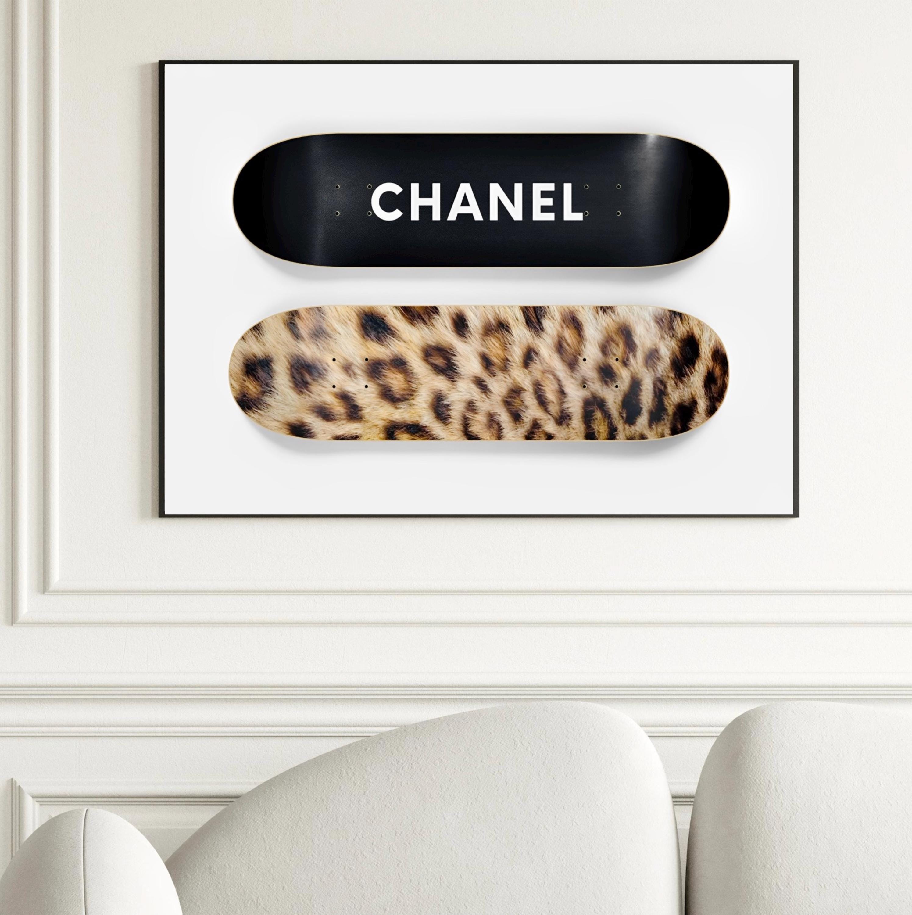 Trendy Designer Poster Skateboard Wall Art Cheetah Print Fashion Wall ...