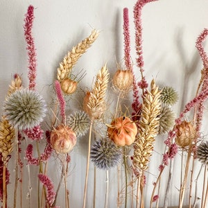 Dried Flower Bar - Meadow. Dried Flower Arrangement. Sustainable Wood ...