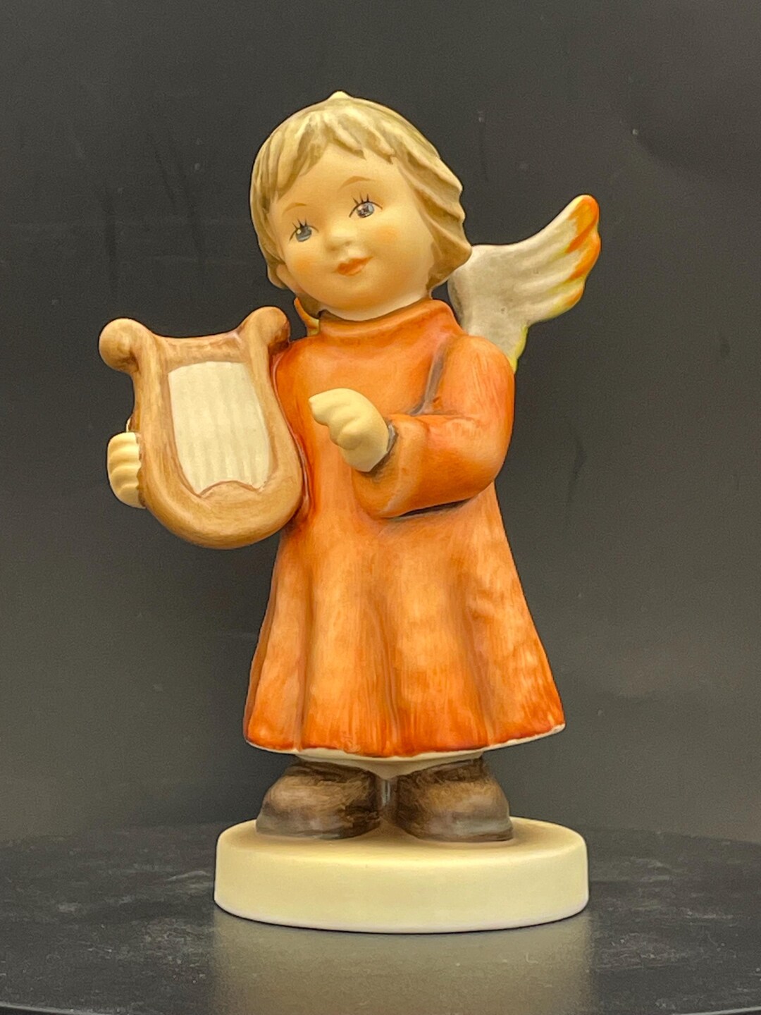 Hummel Angel With Harp 2135/N 100th Anniversary Backstamp - Etsy