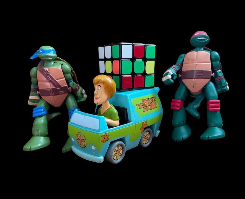Nostalgia Box! TMNT, Scooby Doo, and Rubiks Cube - Etsy